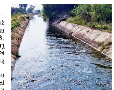 100 cusecs of water was released in the right bank canal of Vatrak ...