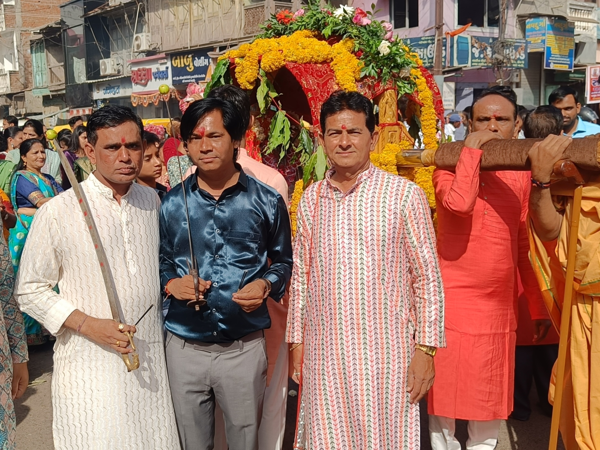 Navchandi Havan and Grand Procession held in Patan on the occasion of ...