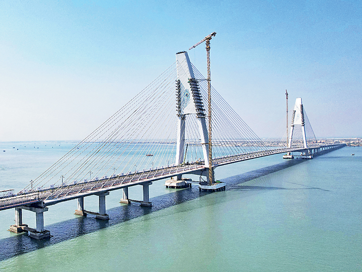 Country's first signature bridge with 500 meter span completed at Bet ...
