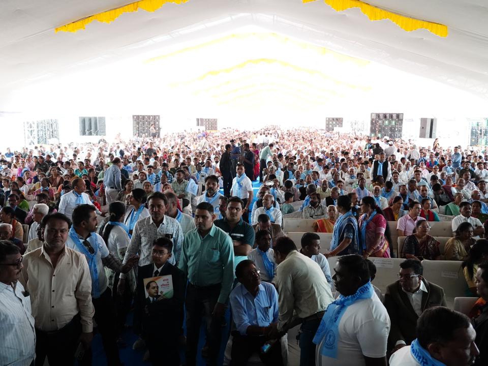 Bhoomipujan ceremony of Vankar Samaj Bhavan under construction at a ...