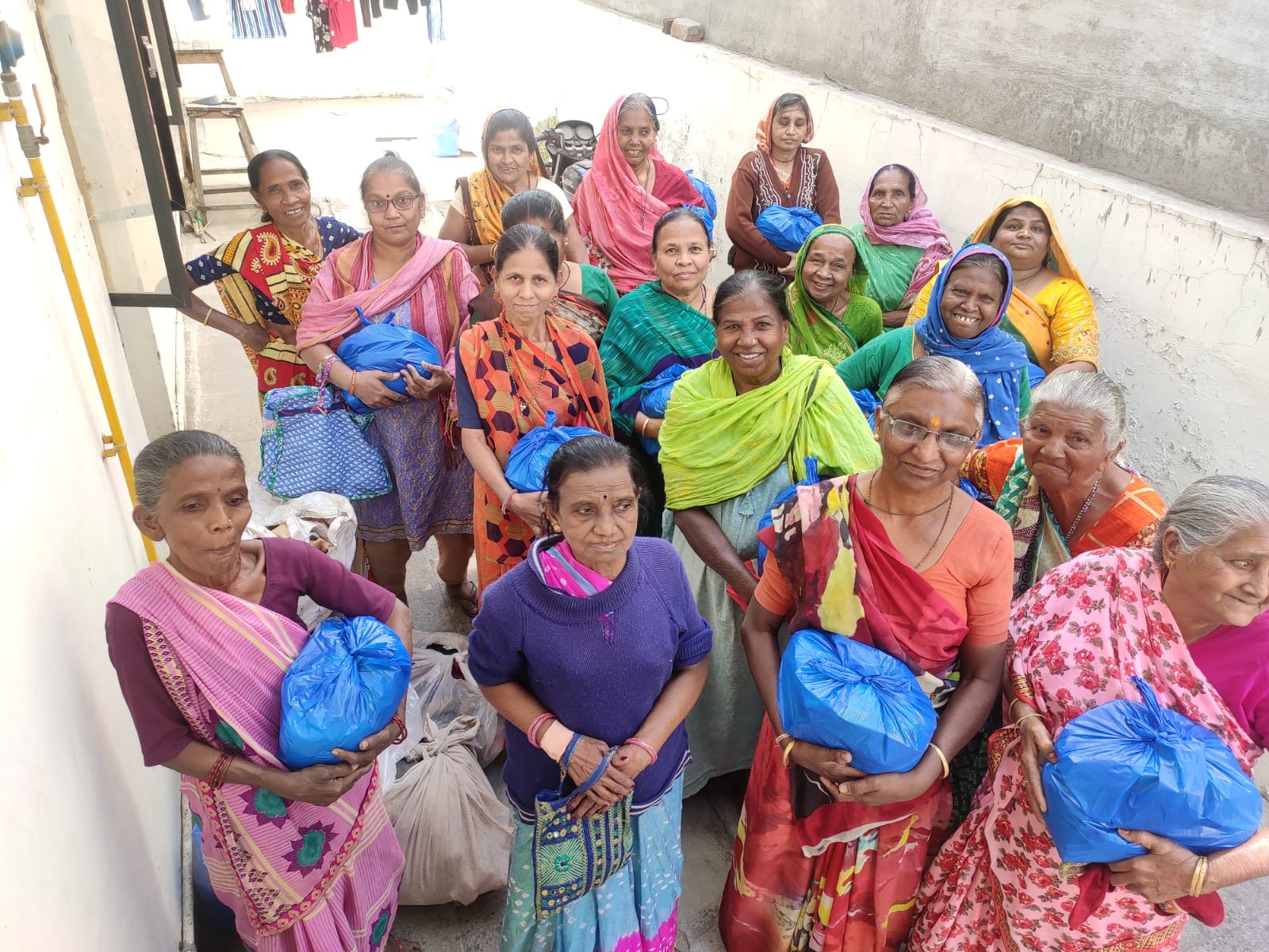 Distribution of grain kits by Manatha Campaign Charitable Trust ...