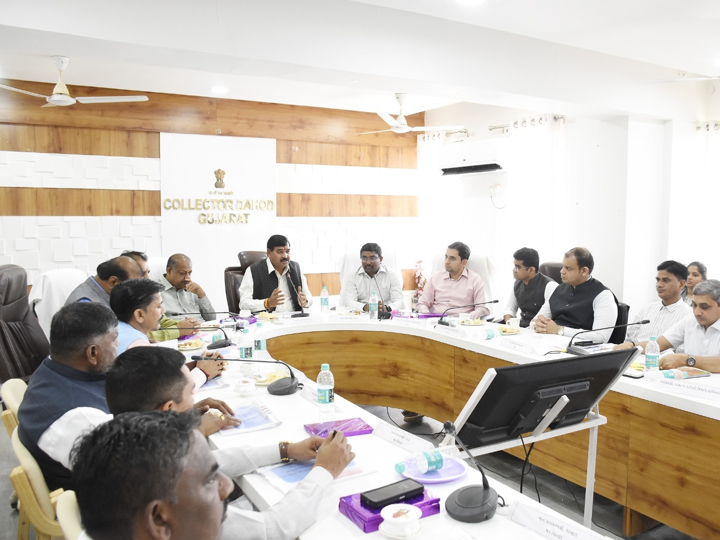 Dahod district planning meeting chaired by in-charge minister Dr. Kuber ...