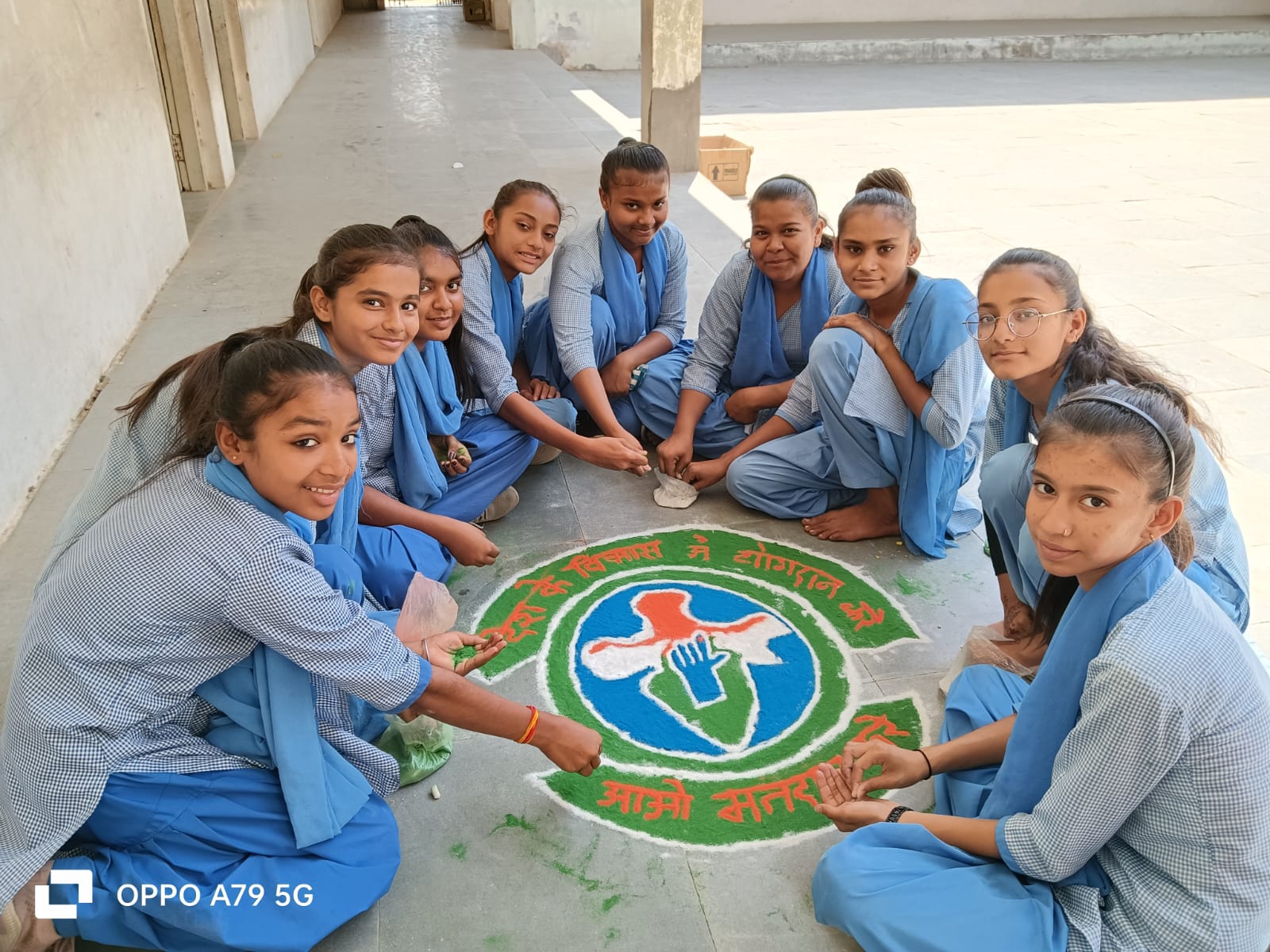 Voting awareness through Rangoli competition | રંગોળી સ્પર્ધા થકી મતદાન ...