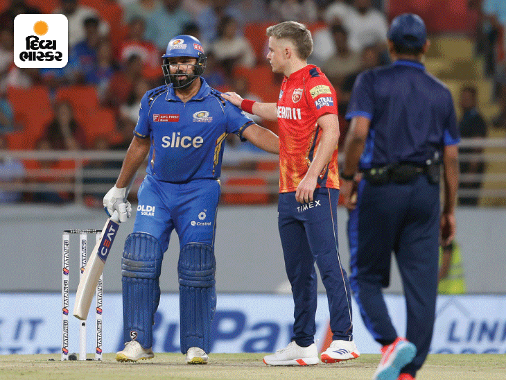 Suryakumar Yadav hits the signature 'Supla' shot | કરનનો બોલ રોહિતને વાગ્યો: સૂર્યકુમાર યાદવે ...