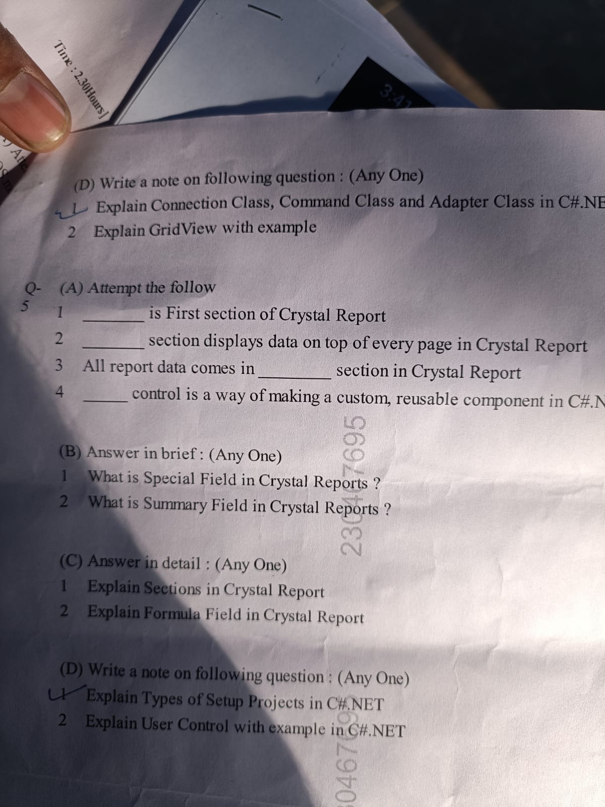 BCA Sem in Saurashtra University. Questions from Paper 3 of 4 Lic ...