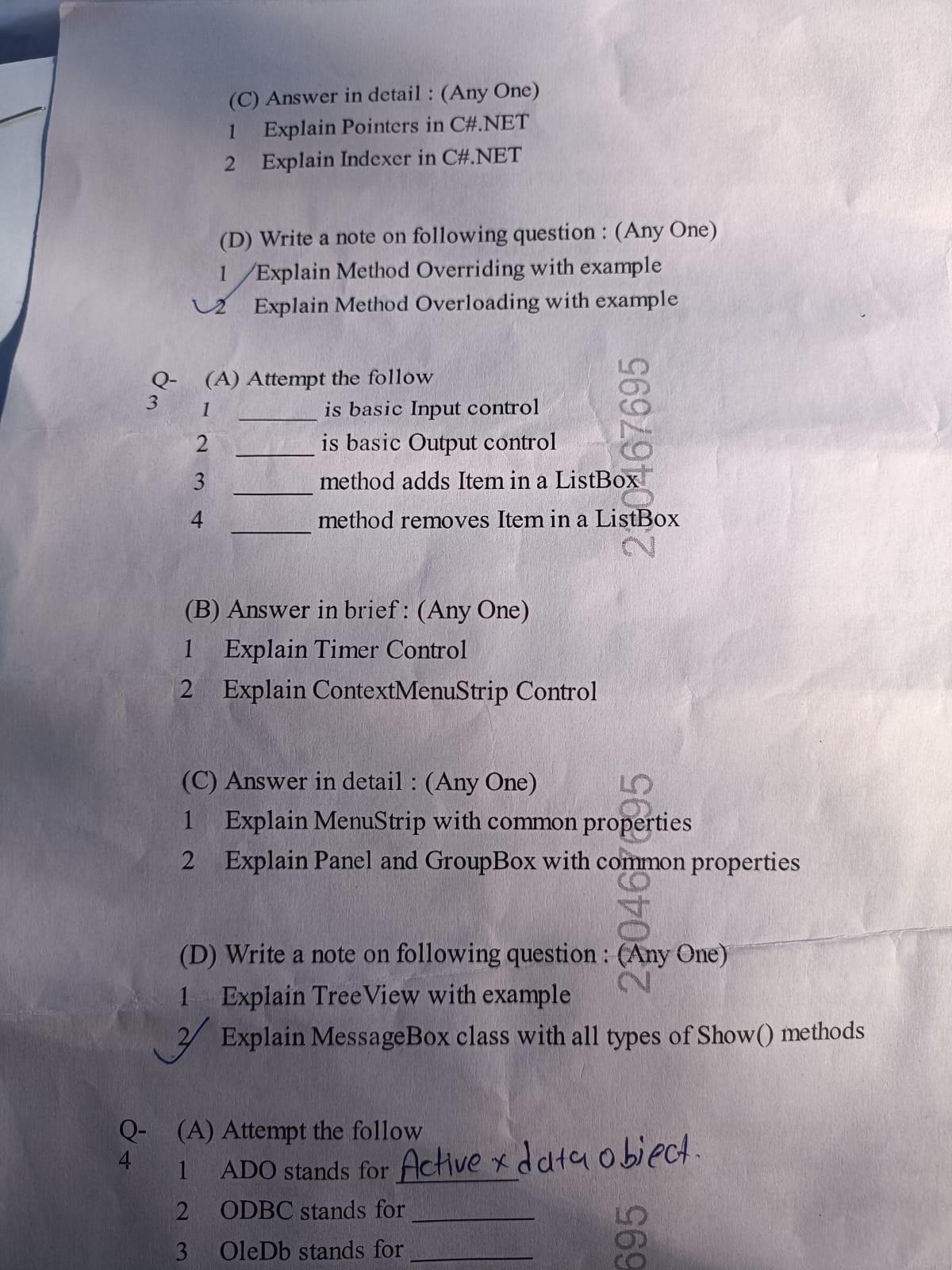 BCA Sem in Saurashtra University. Questions from Paper 3 of 4 Lic ...