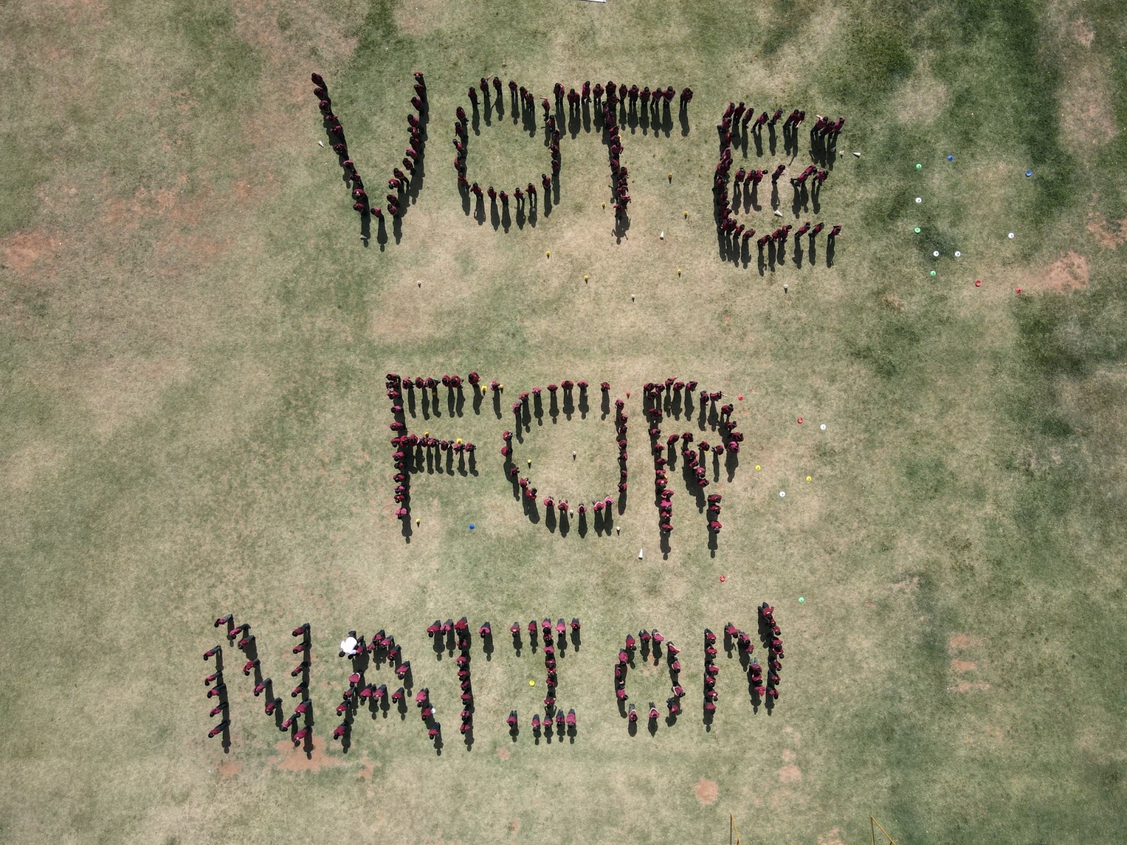In the scenic premises of St. Mary's School, Dahod, students made a ...