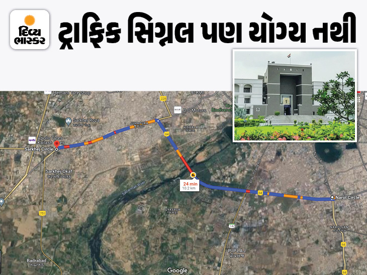 Road from Narol circle to Sarkhej circle bad, 30 people killed in ...