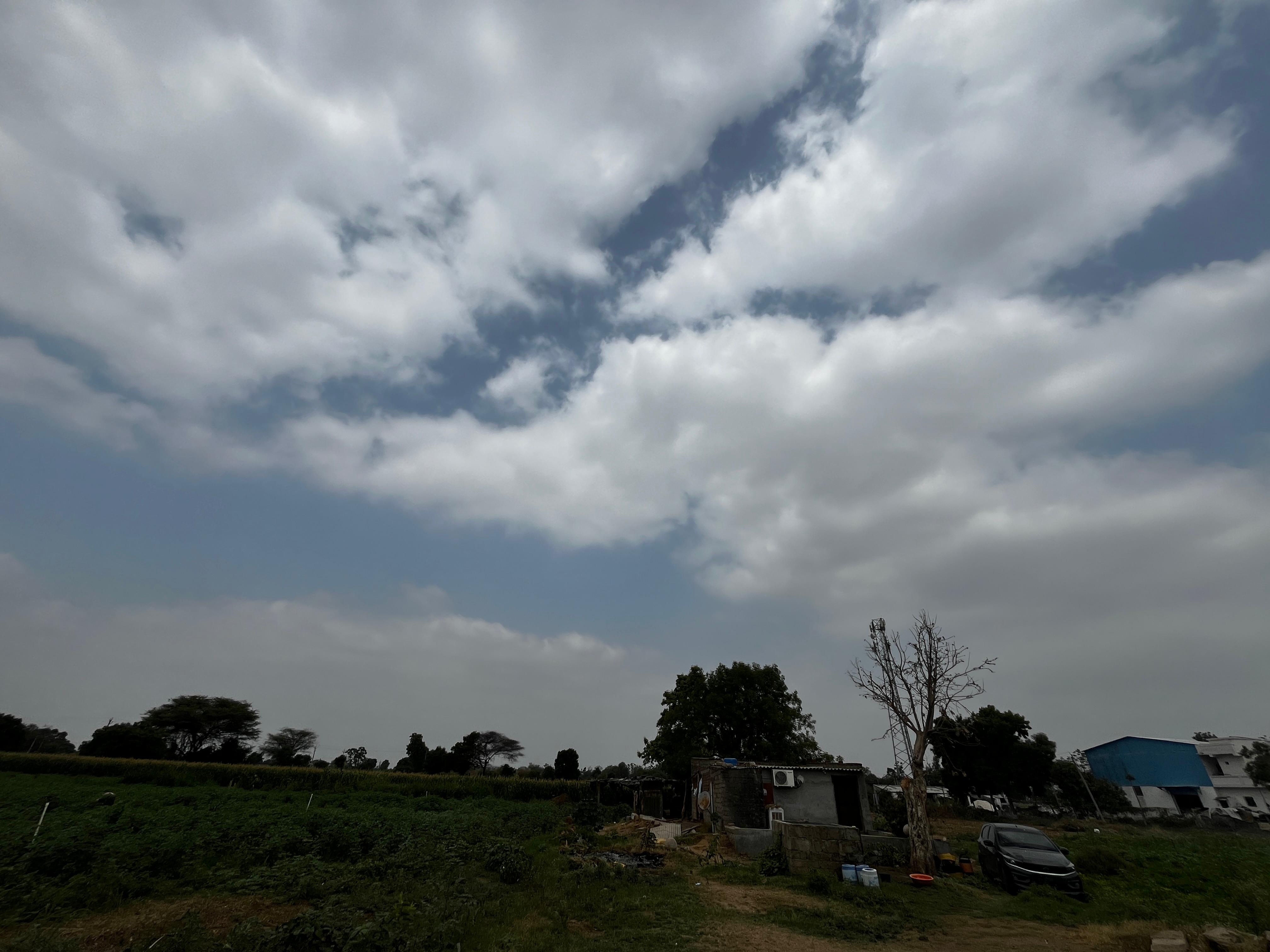 Cloudy weather prevailed in the district since early morning, people ...