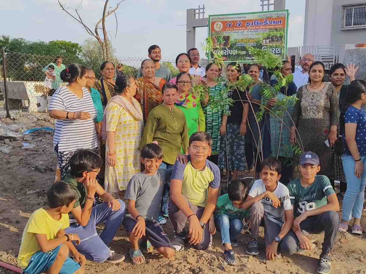 Tree plantation was done by JJ Foundation with the aim of creating ...