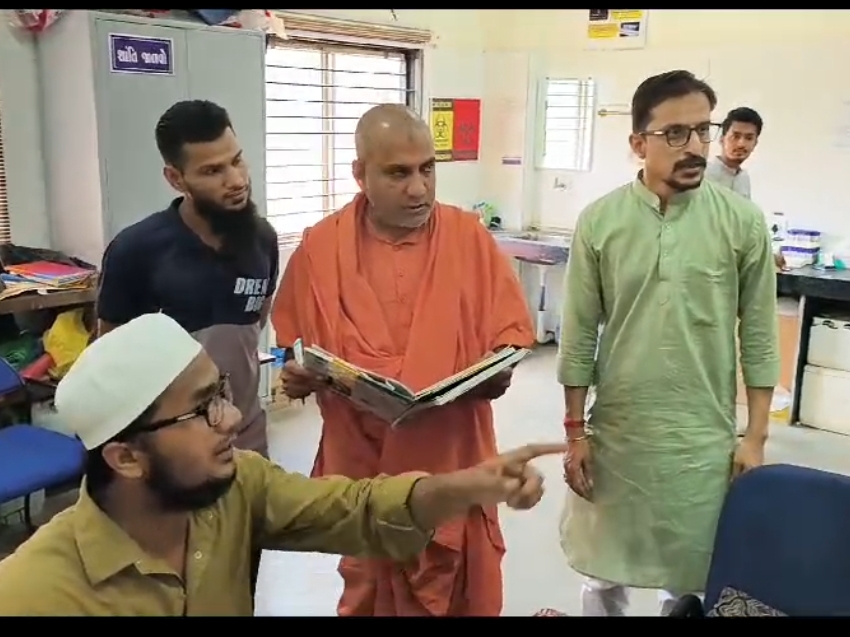 Arriving at DK Swami Jambusar Sub District Hospital, the staff rushed ...