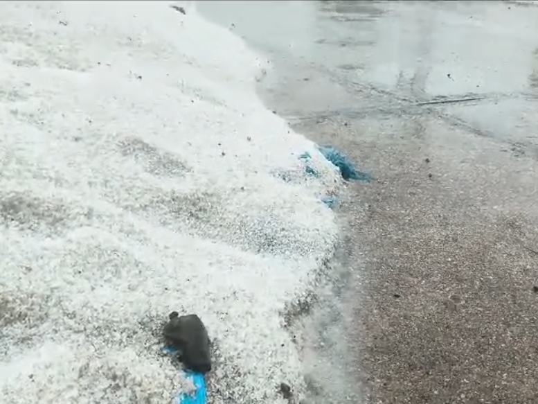 Thousands of tonnes of salt washed away by rain in railway yard at ...