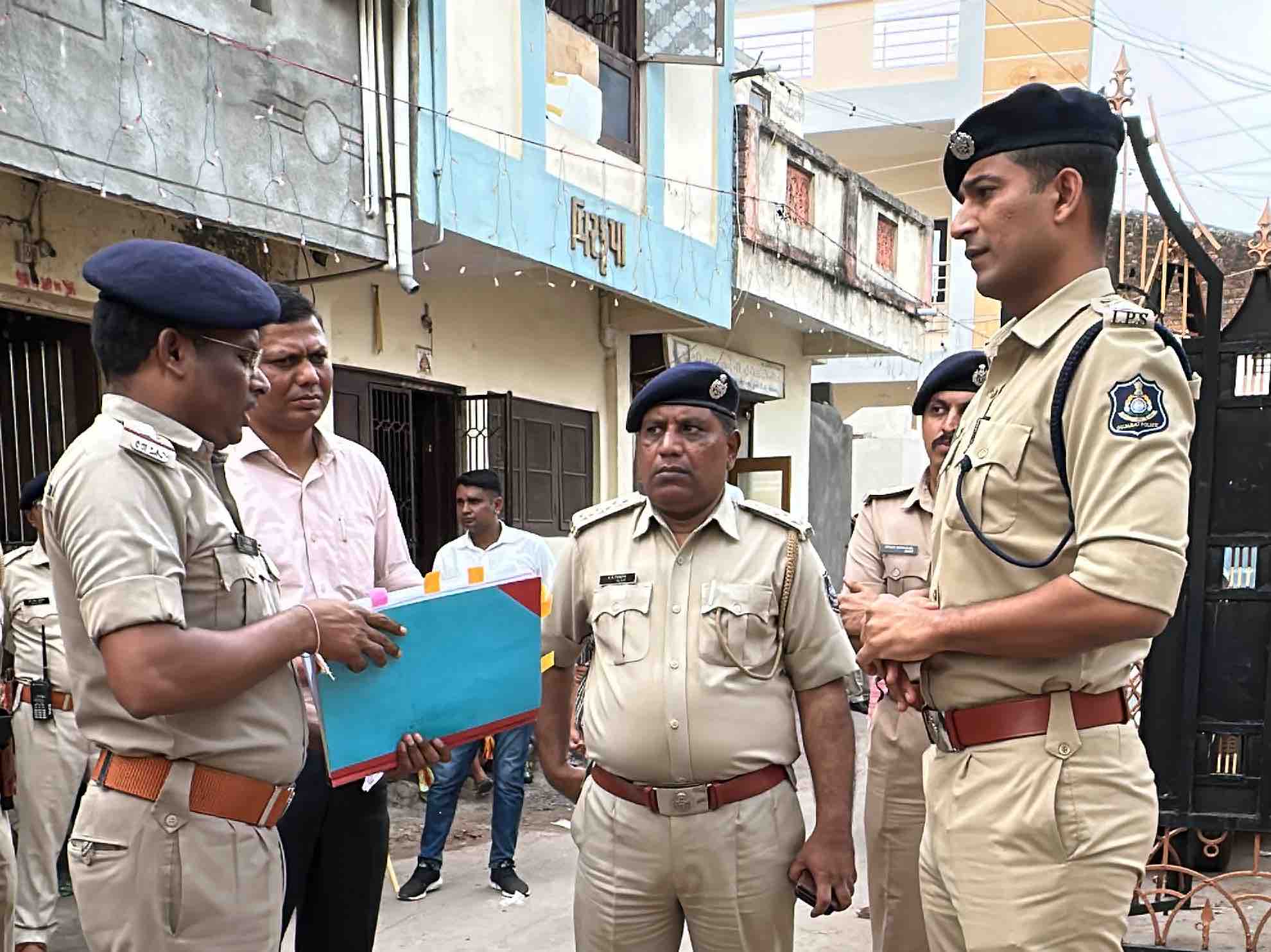 Ahead of the 142nd Rath Yatra of Jagannathji in Patan, police conducted ...