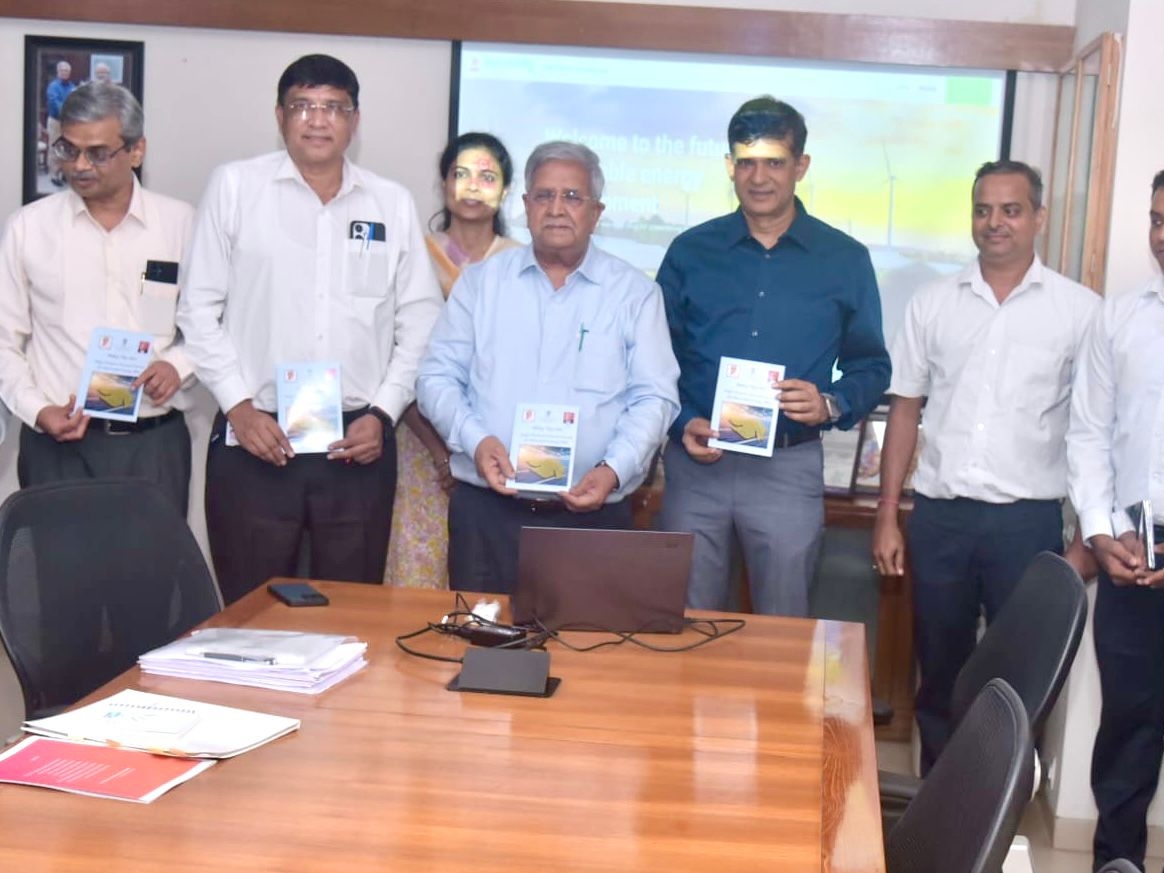 Logos of GUVNL and affiliated companies as well as 'Akshay Energy Setu ...