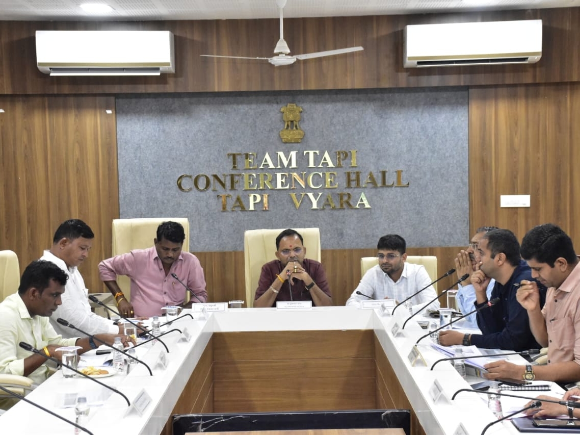 A review meeting was held under the chairmanship of Tapi district in ...