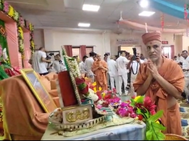 Padayatra was held by the saints of SMVS Swaminarayan Sampraday ...