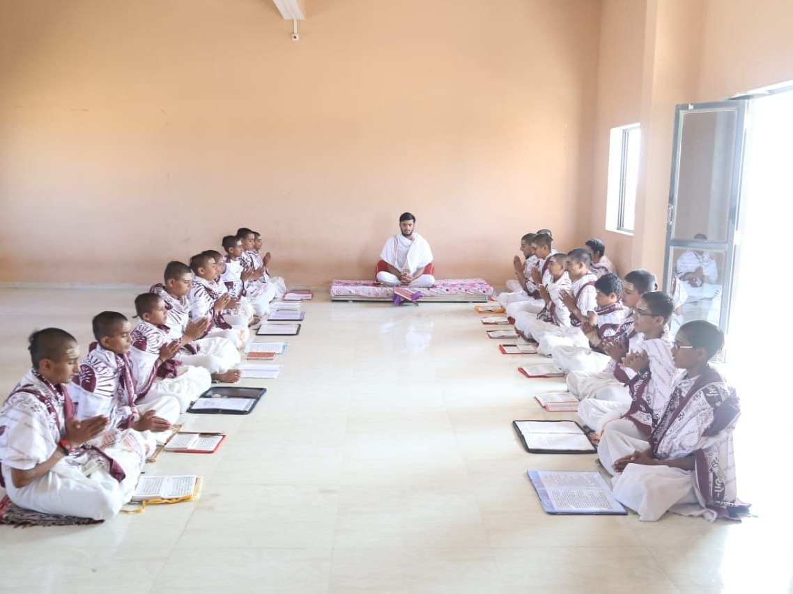 Inauguration of the new dome mandap, flag worship, Gurupujan, lecture ...