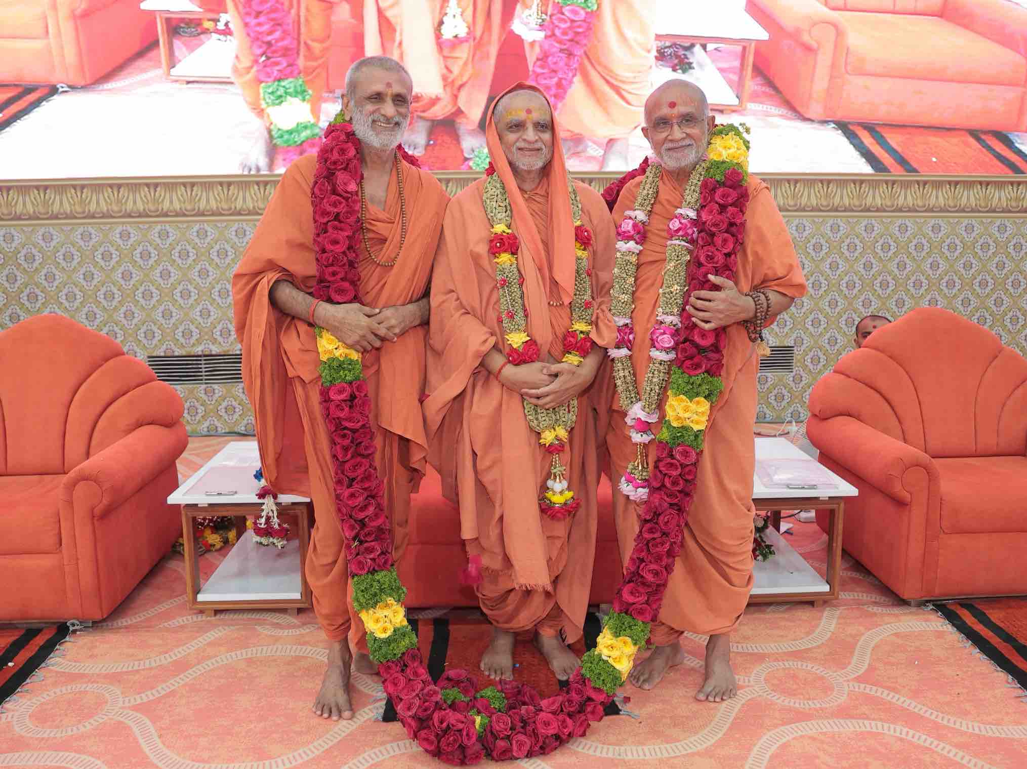 Guru Purnima festival was celebrated grandly at SGVP Sri Swaminarayan ...
