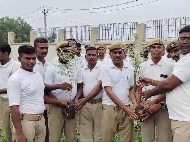 Tree plantation organized by Home Guard personnel at Science and Arts ...