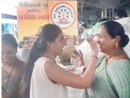 The Ganga Swarup sisters were sent off from Surat Railway Station for a ...