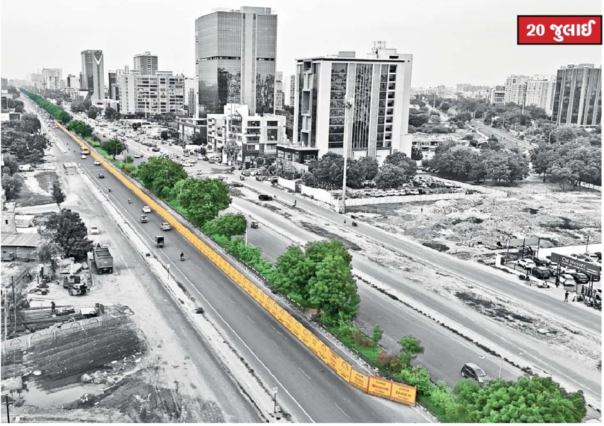 There are approximately 100 fallen trees in 4 km from ISKCON Bridge to ...