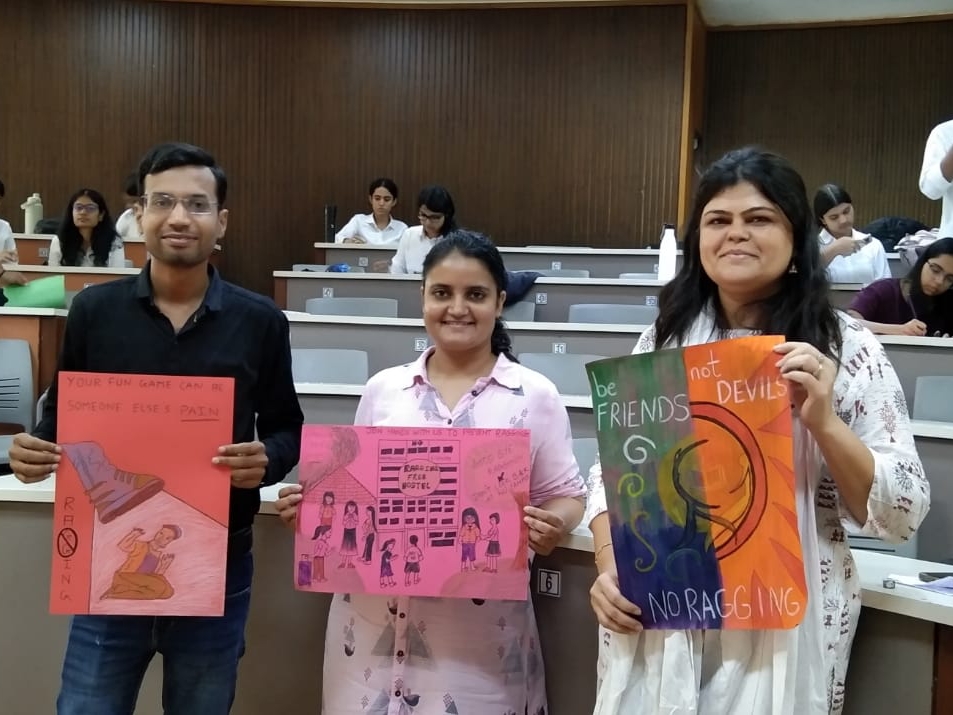 A poster making competition was held on the theme 'Stop Raging' at ...