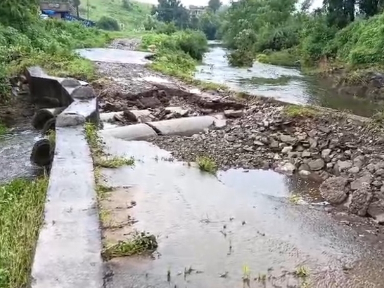 A dip washed away on the way from Kantharia to Rajasthan | કંથારિયાથી ...