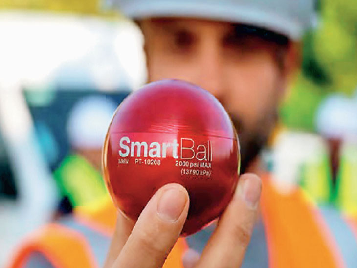 Now the problem of pipeline leakage will be solved with Smartball ...