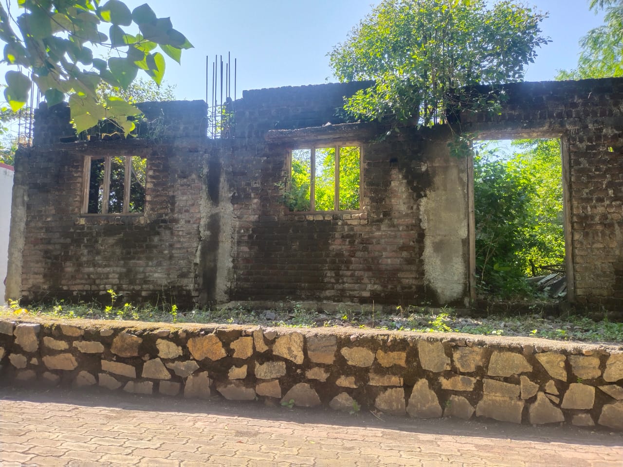 The construction of Rajiv Gandhi Bhavan in Moramba village is still ...