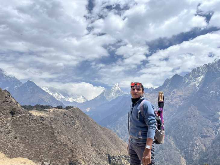 First Indian journalist reached Everest Base Camp