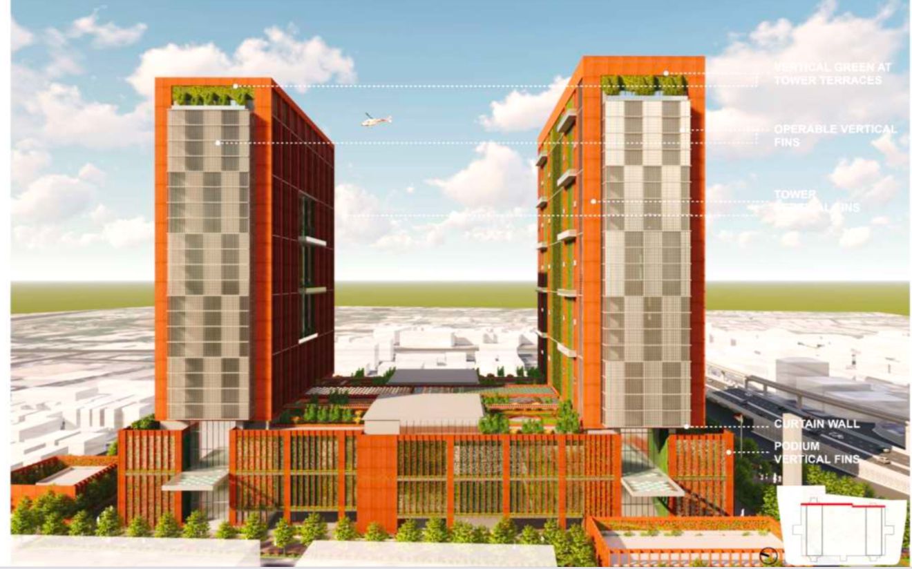 The country's tallest government administrative building in Surat ...