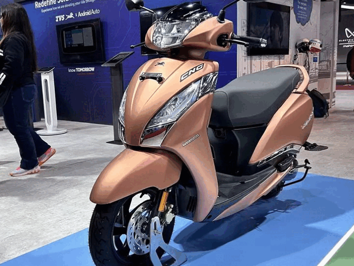TVS unveils world's first CNG scooter | TVSએ વિશ્વનું પ્રથમ CNG સ્કૂટર ...