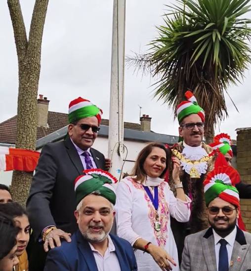 Celebration of 26th January at Wembley, The Mayor of Brent raised the ...