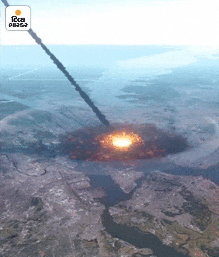 A 300-foot cliff can fall in Mumbai at a speed of 61 thousand km/h, how ...