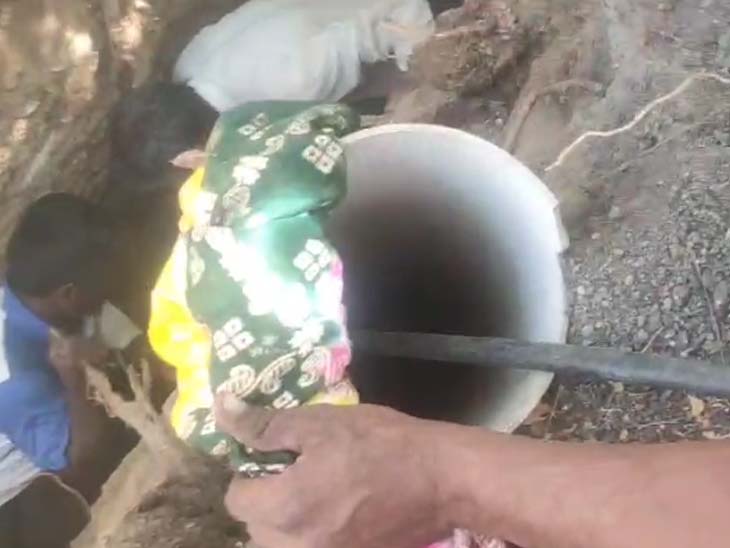 A child fell into a borewell while playing in a paddy field during the ...