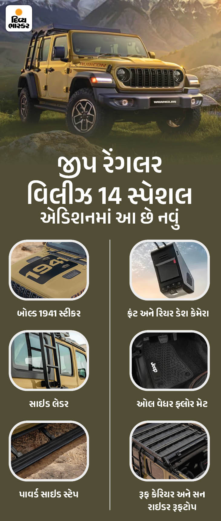 'Jeep Wrangler Village 41' special edition launched | 'જીપ રેંગલર વિલીઝ ...