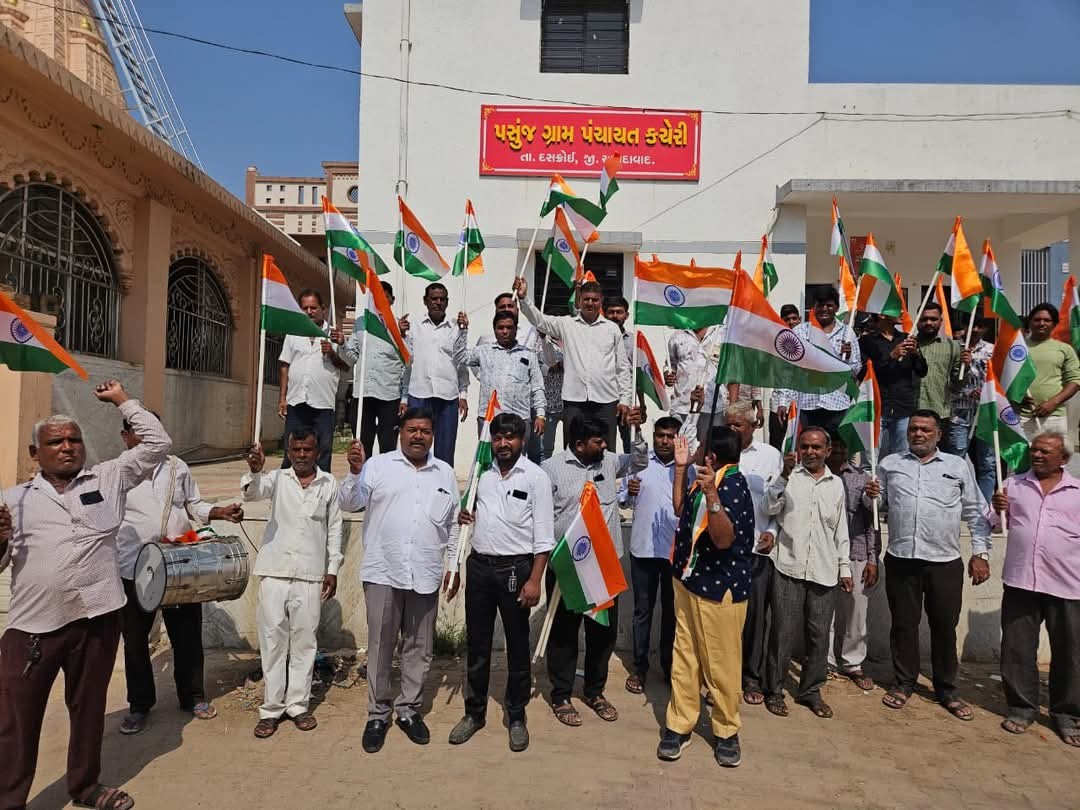 Tiranga Yatra begins in six villages of Daskroi | દસ્ક્રોઈના છ ગામોમાં ...