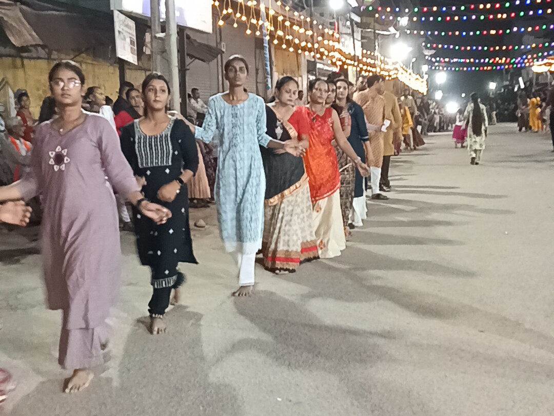 Bahadurpur Tower Chawk Sheri Garbha Sarpanch Villagers Dance Snacks