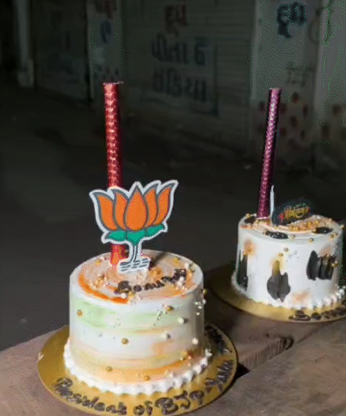 BJP Youth Front President celebrates birthday in public