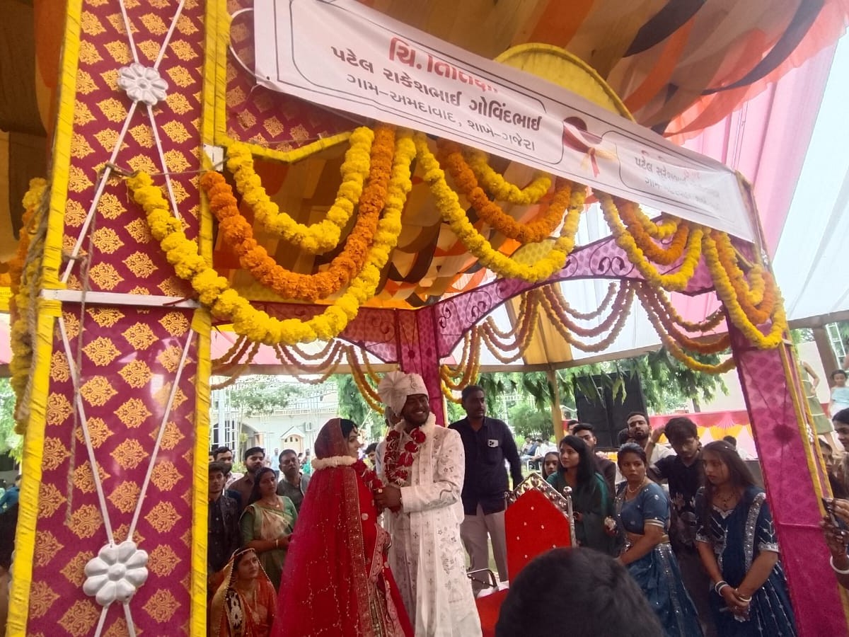 The tenth mass wedding of twenty-seven Kadva Patidar community in Unjha