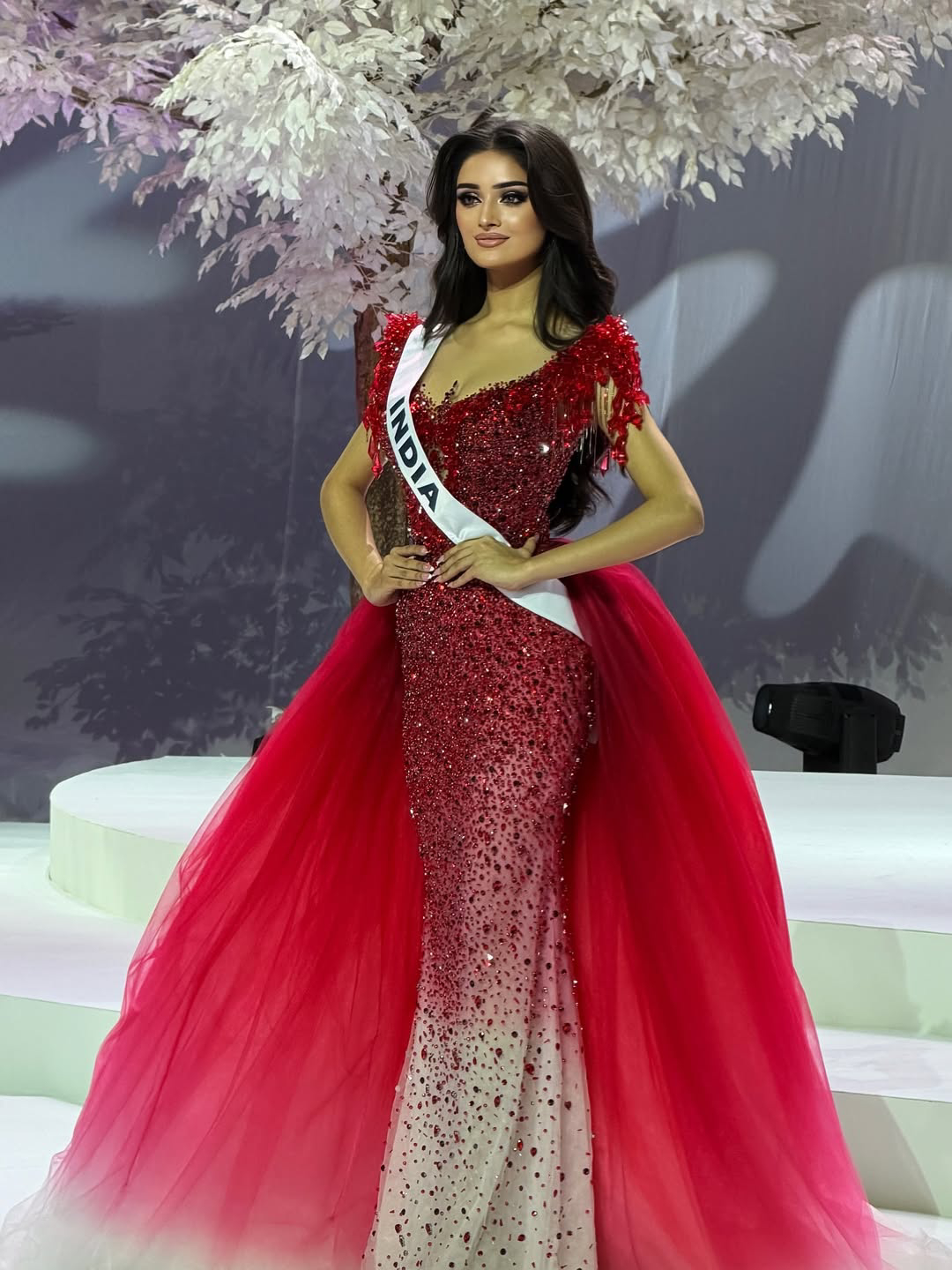 Miss Universe 2025: India Manika Vishwakarma Red Fairy PHOTOS; Ruby Red ...