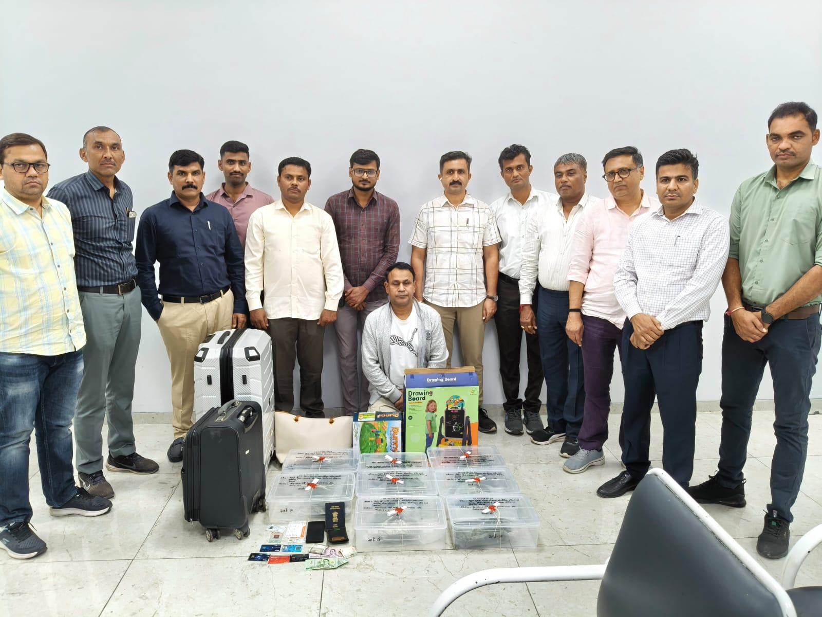 A passenger was arrested with hybrid ganja at Surat airport.