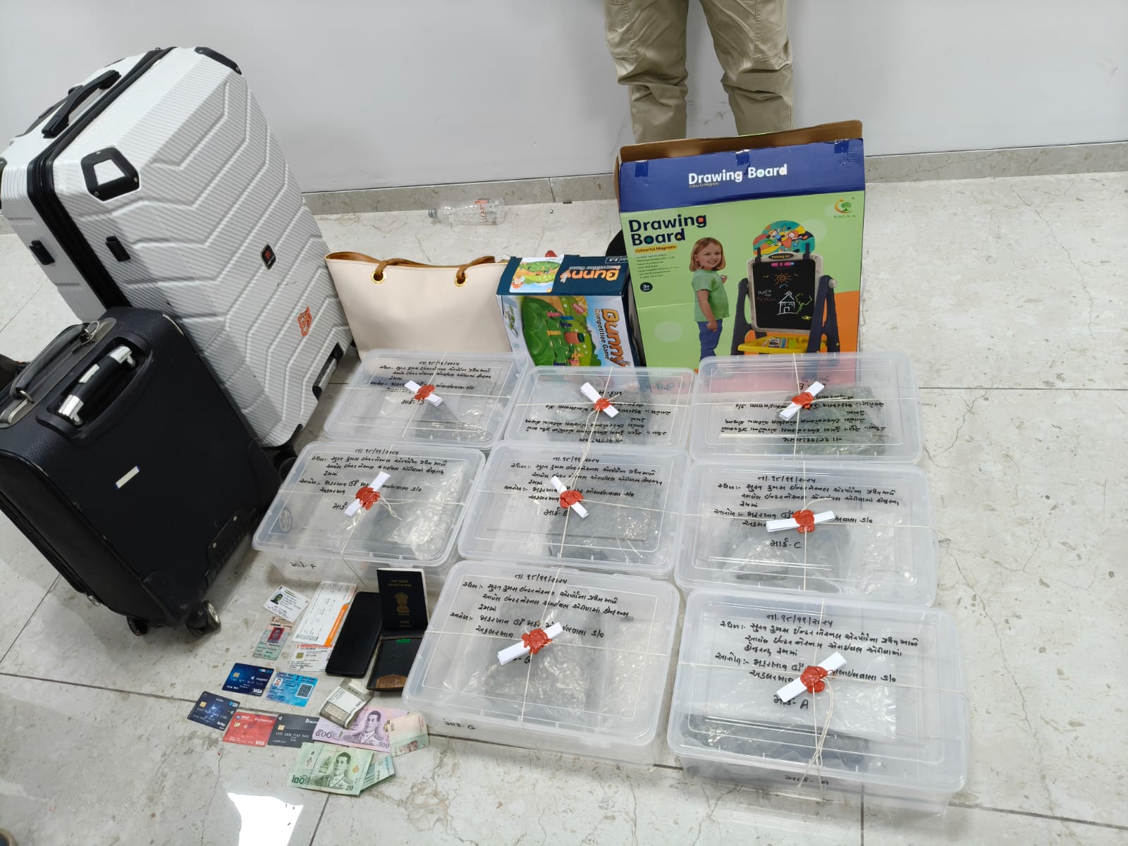 A passenger was arrested with hybrid ganja at Surat airport.