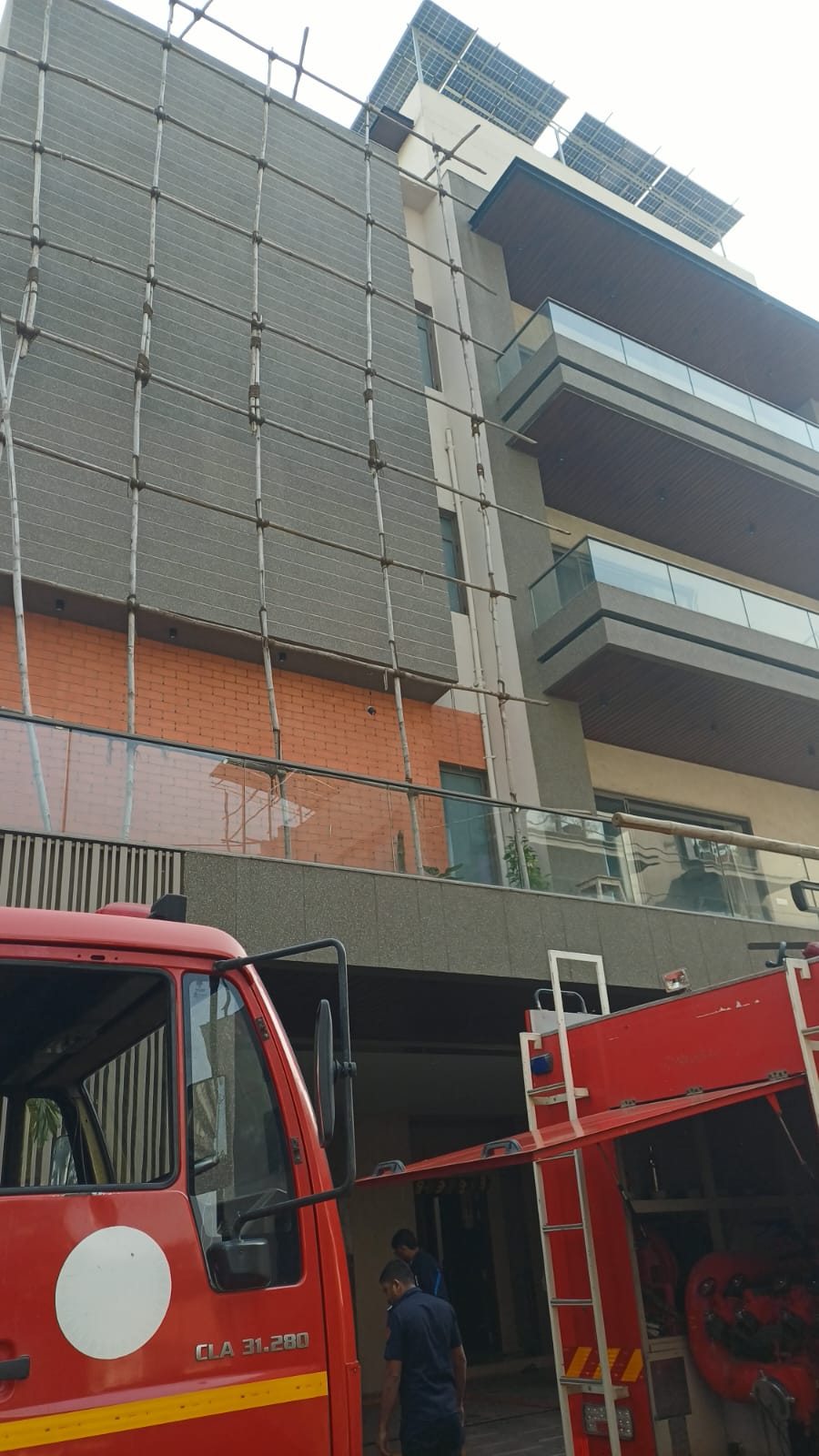 Family in chaos after fire breaks out in bungalow's home theater in Vesu
