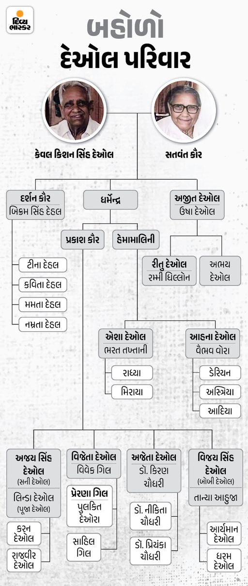 Dharmendra Family Tree BOLLYWOOD FAMILY; Deol Dominance Politics Abhay ...