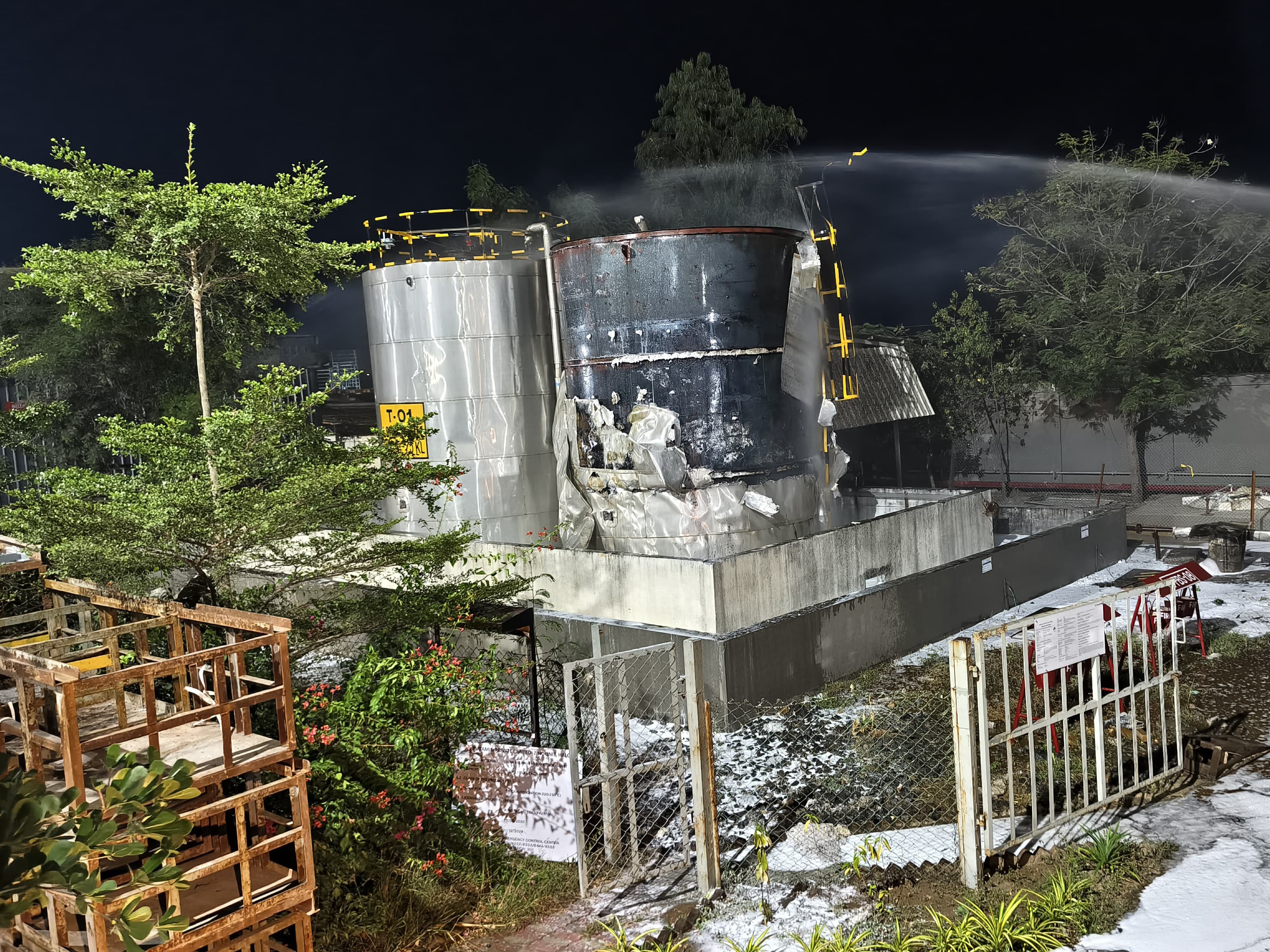 Fire, explosion in tank at Rubamin company of Halol GIDC
