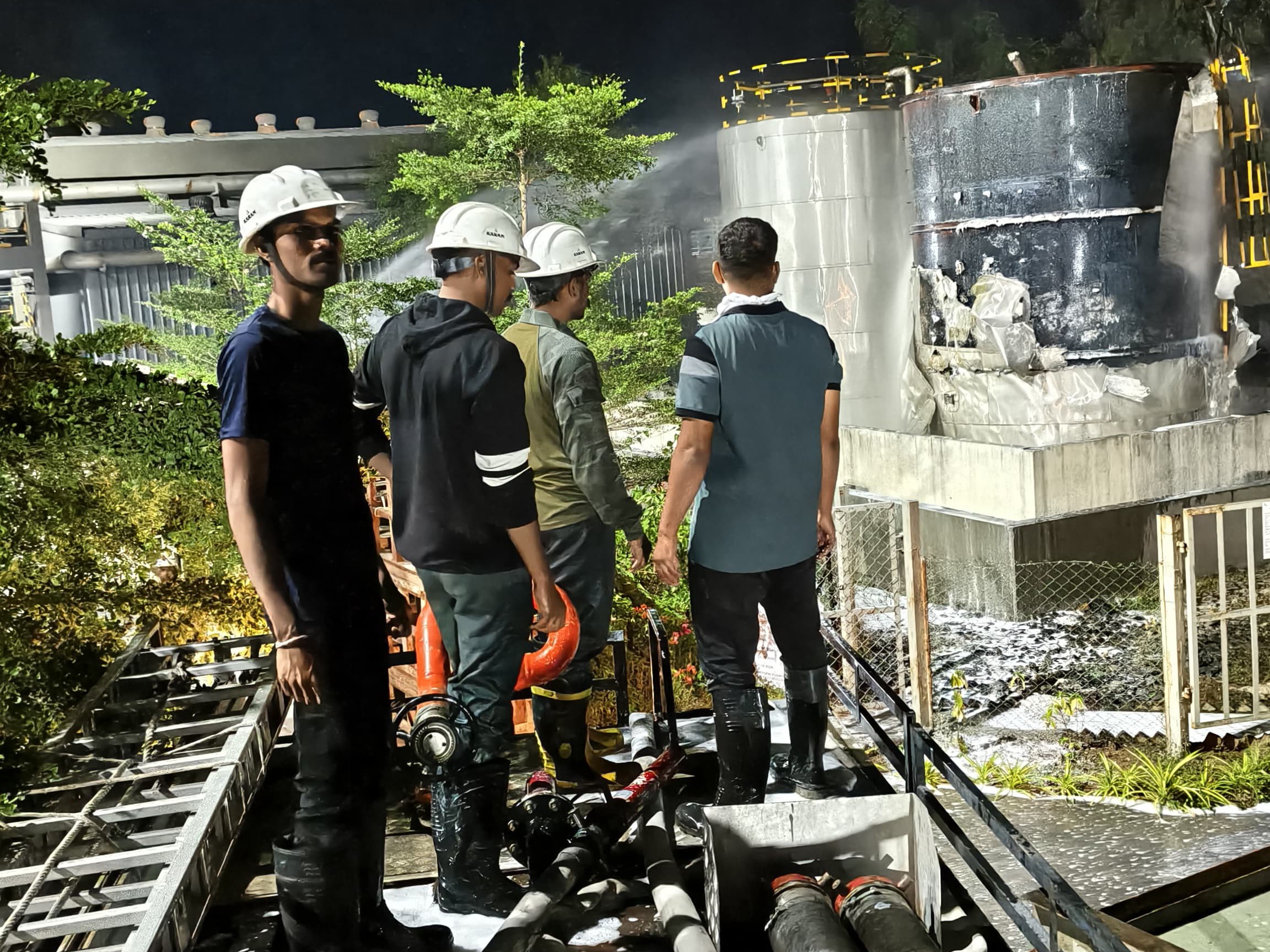 Fire, explosion in tank at Rubamin company of Halol GIDC
