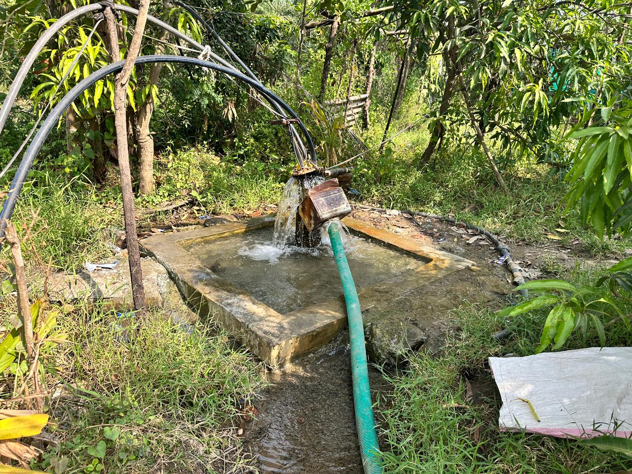 Water comes out automatically 24 hours a day from 8 boreholes in Vanjar ...