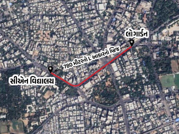 Ahmedabad Law Garden To CN Vidyalaya ₹98 Crore Overbridge Work Started ...