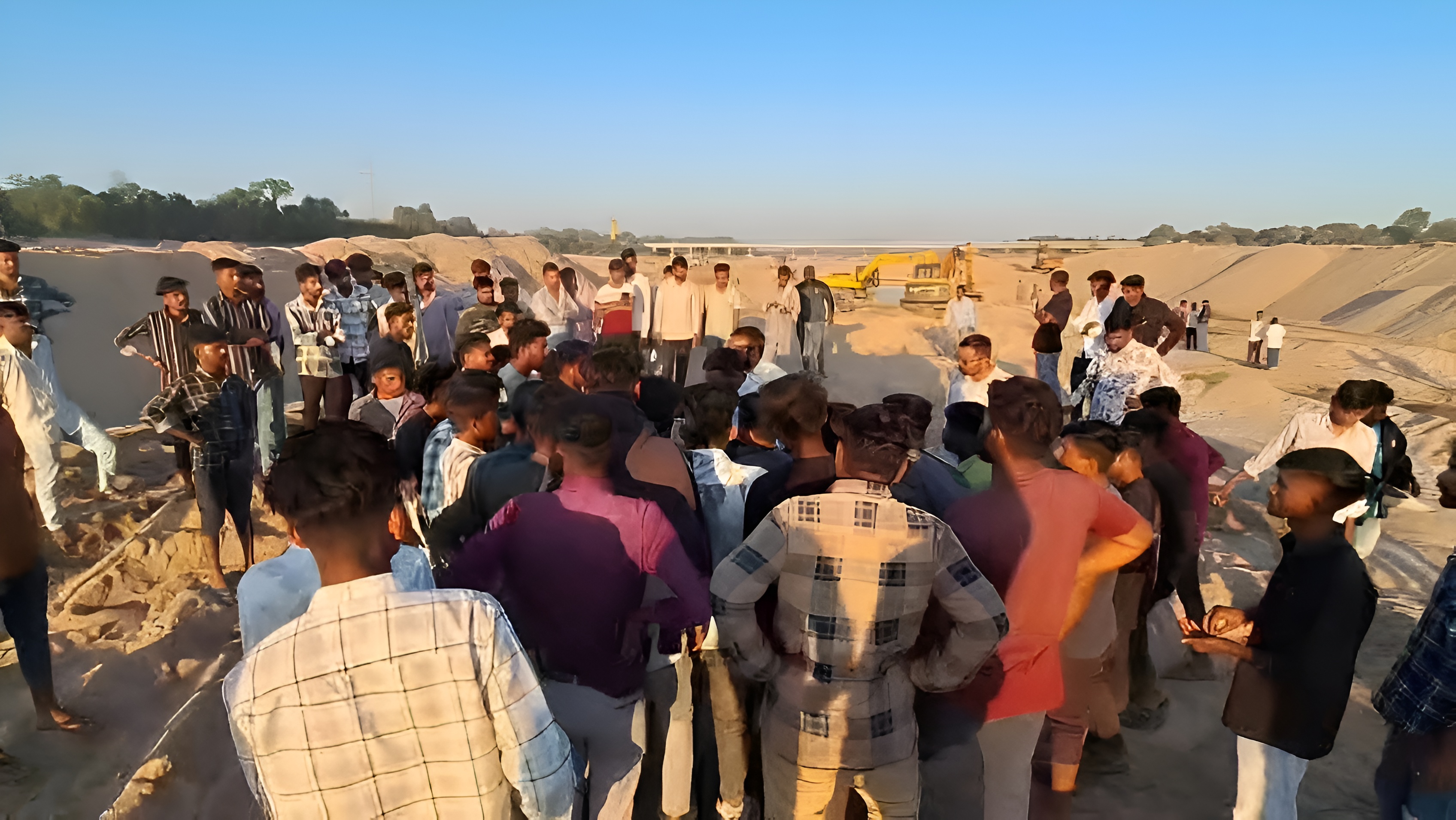 Rasli youth conduct public raid, seize 5 machines and 4 trucks engaged ...